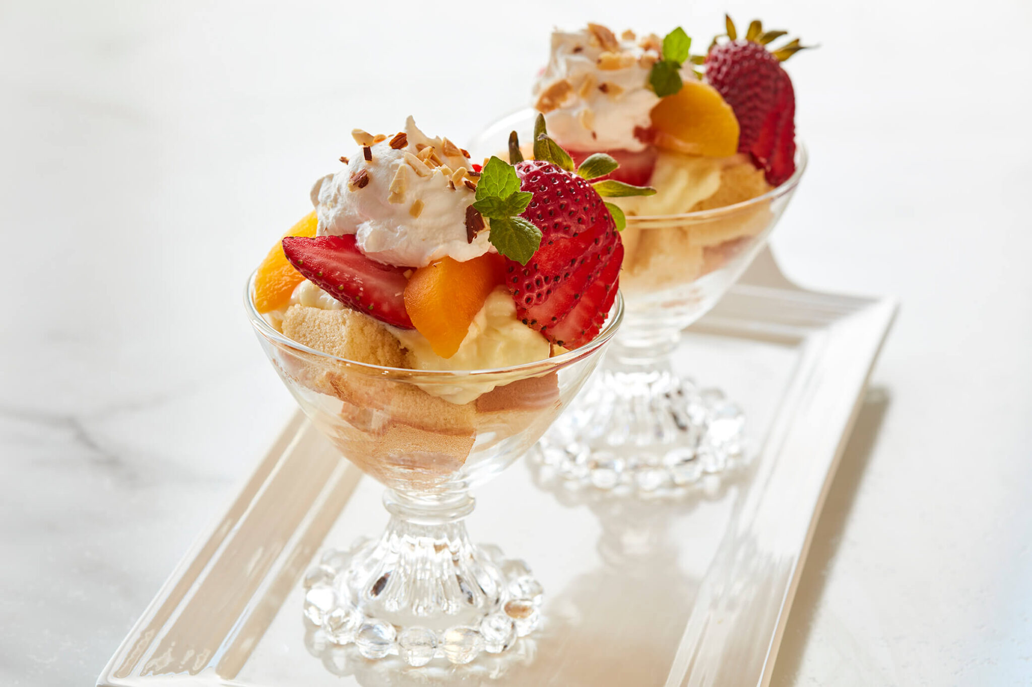 Strawberry Peach Trifle - The Cooking Mom